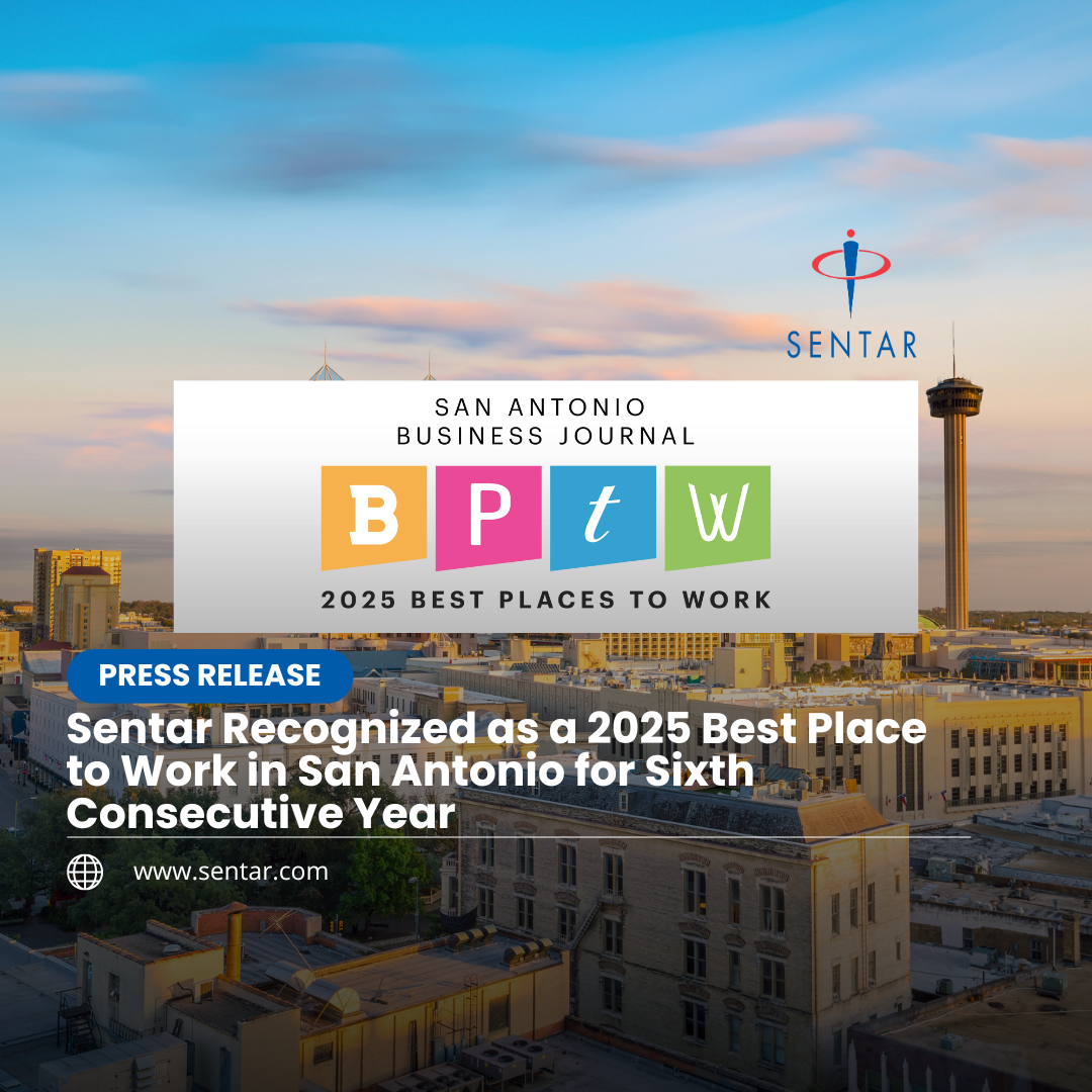 Sentar Recognized as a 2025 Best Place to Work in San Antonio for Sixth ...